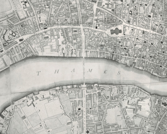 Bonhams : LONDON HORWOOD (RICHARD) Plan of the Cities of London and ...