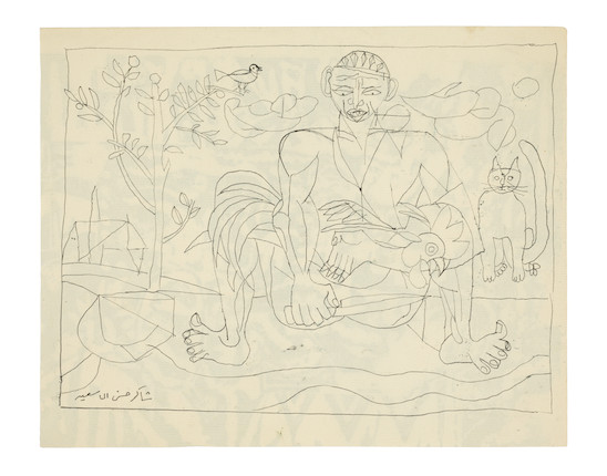 Bonhams : Shakir Hassan Al Said (Iraq, 1925-2004) Four Drawings (From ...