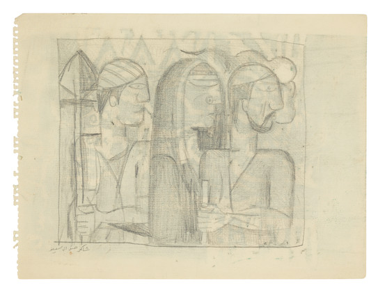 Bonhams : Shakir Hassan Al Said (Iraq, 1925-2004) Four Drawings (From ...