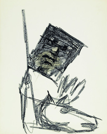 Bonhams : Sidney Nolan (1917-1992) Kelly with Horse and Rifle, c.1965