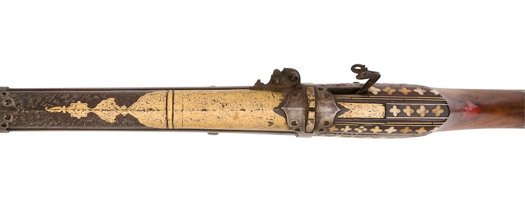 Bonhams : An Indian 40-Bore Matchlock Rifle (Jezail) With Elaborately ...