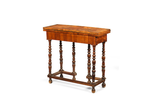 Bonhams : A late 17th century walnut folding writing-table, English ...