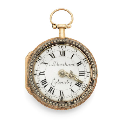 Bonhams : Abraham, Colomby. A gilt metal key wind pair case pocket ...
