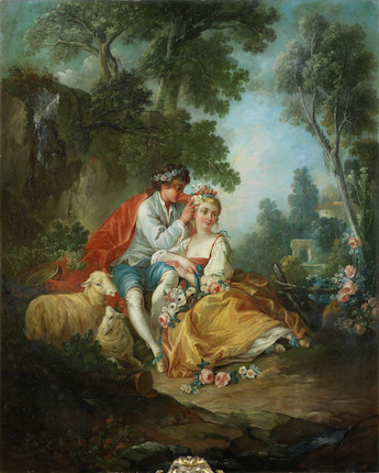 Bonhams : Follower of François Boucher (Paris 1703-1770) Spring; and Summer