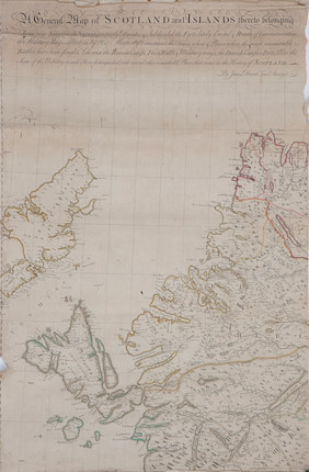 Bonhams : MAP - SCOTLAND DORRET (JAMES) A General Map of Scotland and ...