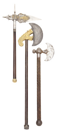 Bonhams : An Indian Zaghnal, A Chinese Axe, And Three African Tribal ...