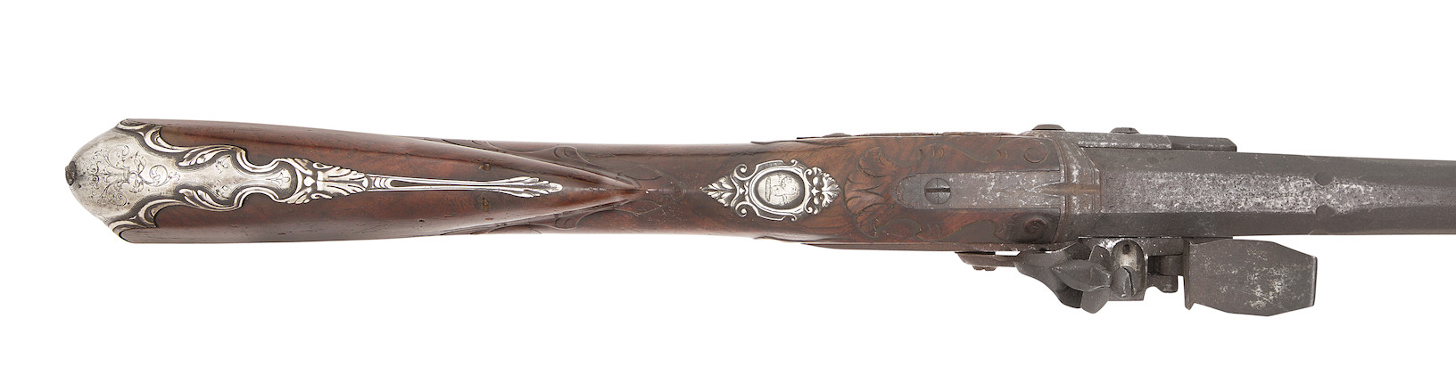 Bonhams : A Very Rare 14-Bore Flintlock Break-Action Breech-Loading ...