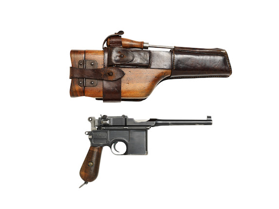 Bonhams : A 7.63mm 'C96' self-loading pistol by Mauser, no. 165839 ...