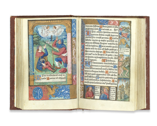 Bonhams : BOOK OF HOURS, USE OF PARIS Ces presentes heures a lusaige de ...