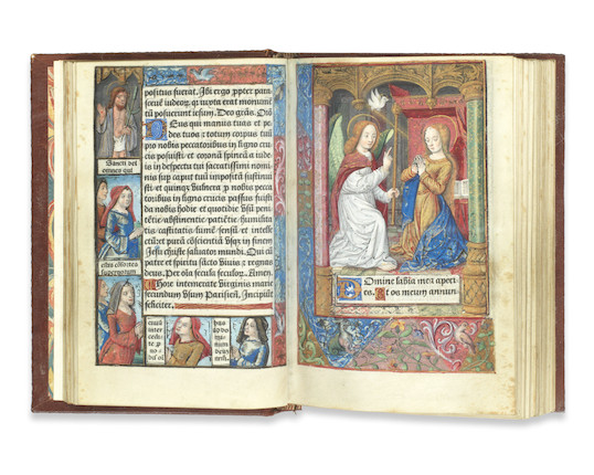 Bonhams : BOOK OF HOURS, USE OF PARIS Ces presentes heures a lusaige de ...