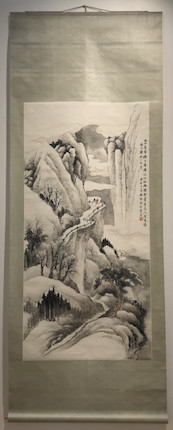 Bonhams : Lin Shu (1852 - 1924) Winter Landscape