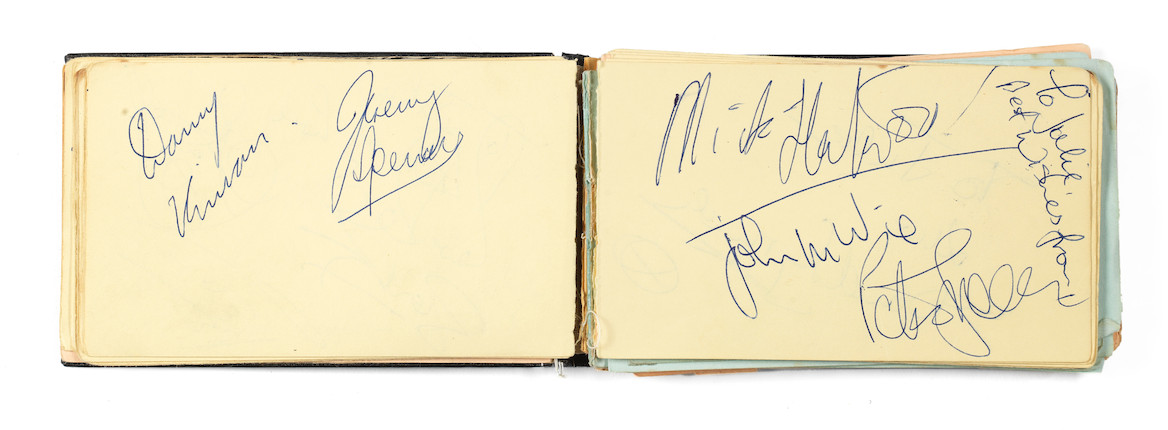 Bonhams : Various music signatures a black autograph book signed by ...