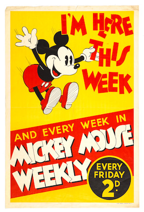 Bonhams : Walt Disney Three early posters for Mickey Mouse and Donald ...