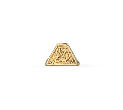 Bonhams : An Anglo-Saxon sheet gold, silver and garnet pyramidal mount