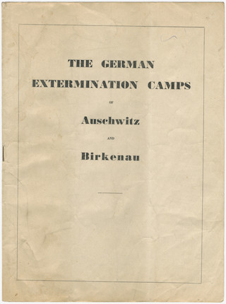 Bonhams : WORLD WAR II - HOLOCAUST The German Extermination Camps of ...