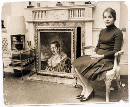 Bonhams : Dominic Elwes (British, 1931-1975) Portrait of John Bingham, 7th Earl of Lucan 75.9 x ...