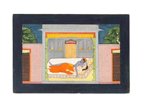 Bonhams An Illustration From The Sunder Shringar Radha And Krishna