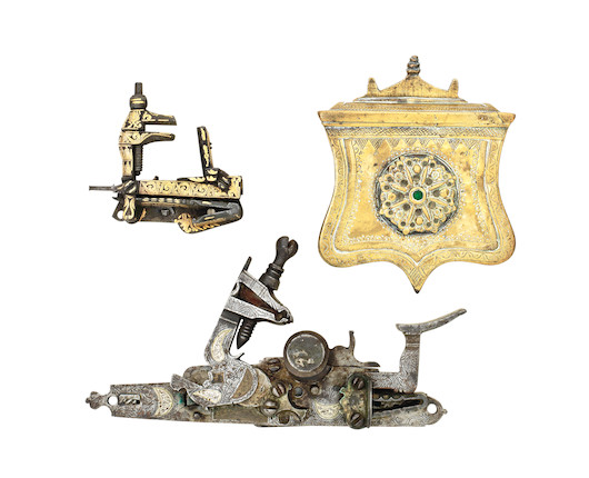 Bonhams : A Turkish Miquelet-Lock Mechanism For A Longarm (Shishana), A ...