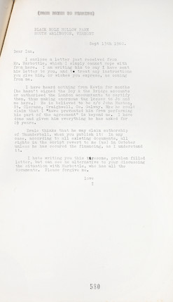 Bonhams : Ian Fleming / Kevin McClory / Jack Whittingham; three files ...