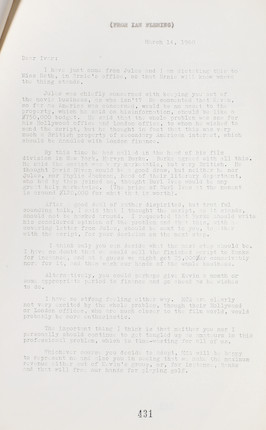 Bonhams : Ian Fleming / Kevin McClory / Jack Whittingham; three files ...