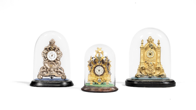 Bonhams : A group of three 19th century 'Zappler' timepieces under ...