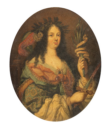Bonhams : French School, 19th Century Portrait of a lady, traditionally ...