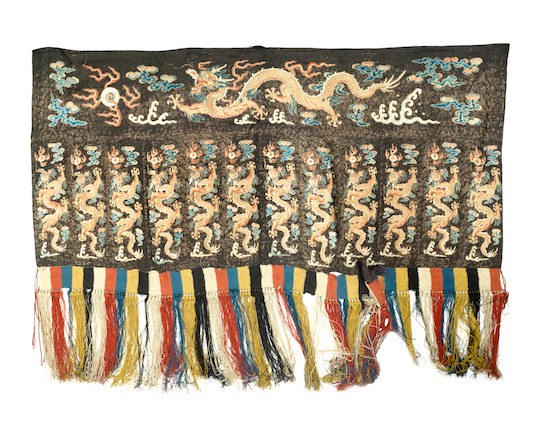 Bonhams : A large 'dragon' altar frontal Late Qing Dynasty