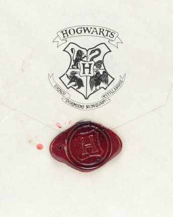 Bonhams : Harry Potter A Hogwarts acceptance letter with envelope from ...