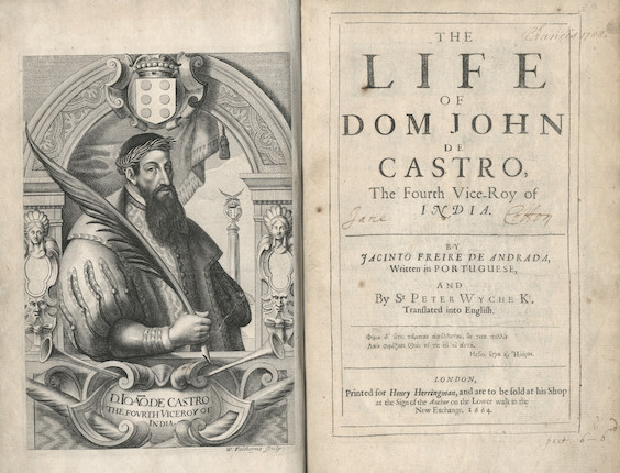 Bonhams : COTTON (CHARLES) FREIRE DE ANDRADA (JACINTO) The Life of Dom ...