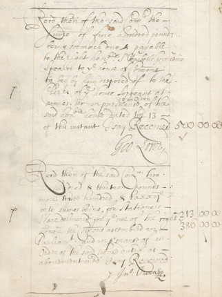 Bonhams : BANKING - SEVENTEENTH CENTURY Banking ledger kept in person ...