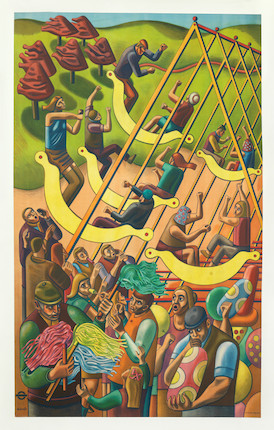 Bonhams : William Roberts R.A. (1895 - 1980) LONDON UNDERGROUND ...