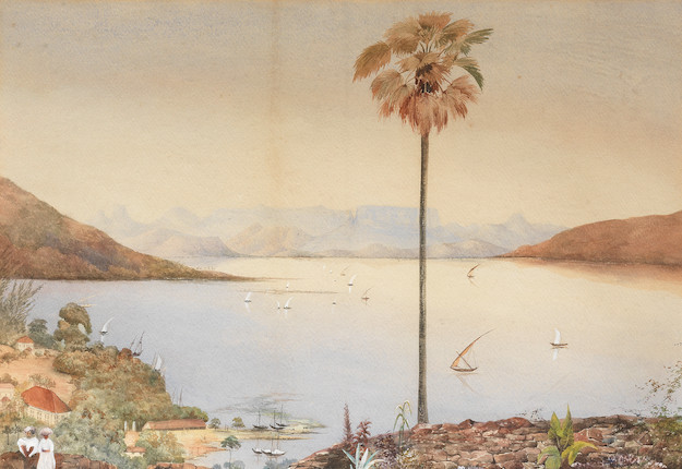 Bonhams : Indian School, Mid 19th Century A view of Sewri Bay, Bombay ...