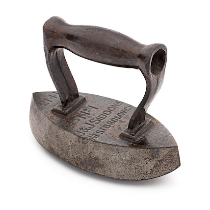 Bonhams : A cast iron polishing iron, British, circa 1885-98, by J & J ...