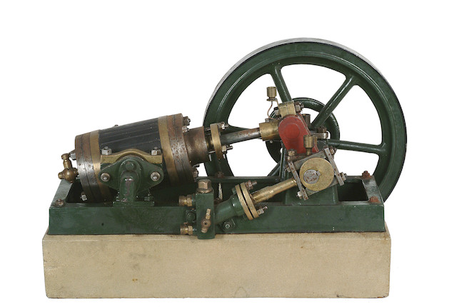 Bonhams : A FULL-SIZE SINGLE CYLINDER OSCILLATING WORKSHOP ENGINE ...