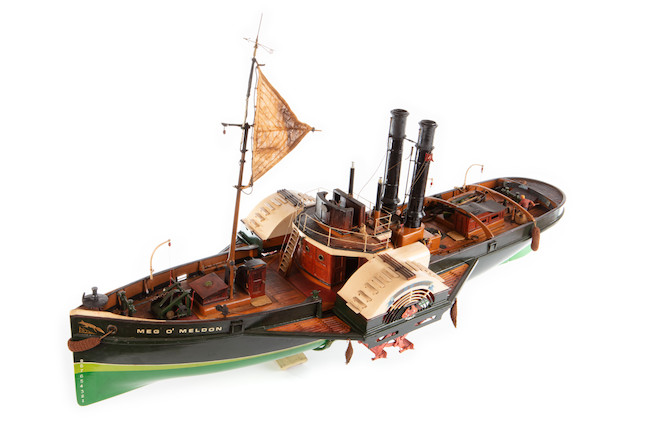 Bonhams : A MODEL OF THE PADDLE STEAMER MEG O'MELDON, modern,