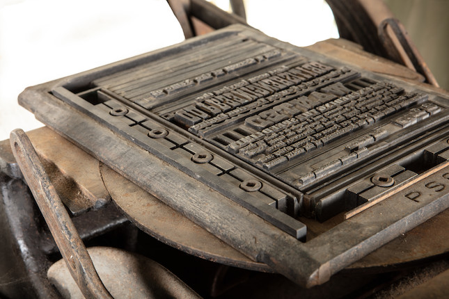 Bonhams : A HADDONS IMPROVED VICTORIA PRINTING PRESS,
