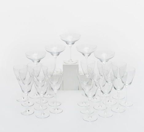 Bonhams : A PART SUITE OF ROSENTHAL CRYSTAL STEMWARE