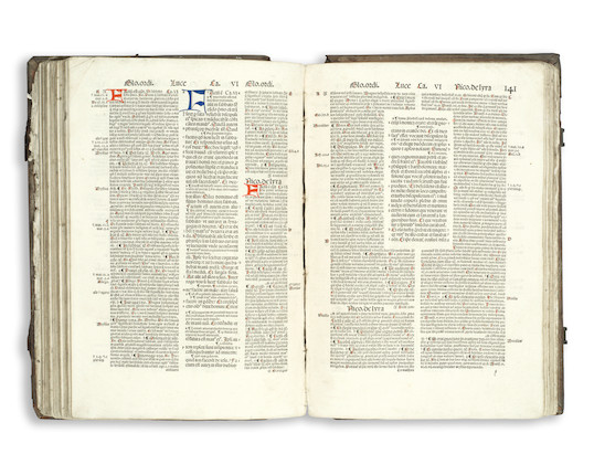 Bonhams : BIBLE, IN LATIN Biblia latina... Quinta pars huius operis in ...