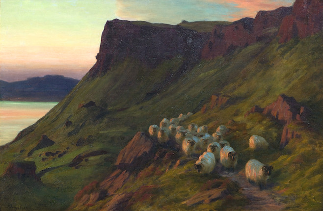 Bonhams : Joseph Farquharson RA (British, 1846-1935) The cliffs at ...