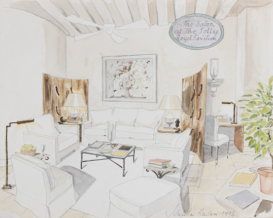 Bonhams : Nicky Haslam (British, born 1939) Interior designs for The ...