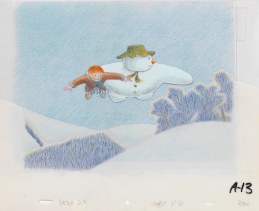Bonhams : The Snowman an original animation cel of The Snowman and ...