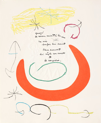 Bonhams : Joan Miró (1893-1983) Jacques Prévert, Adonides, Maeght ...