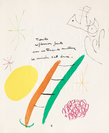 Bonhams : Joan Miró (1893-1983) Jacques Prévert, Adonides, Maeght ...