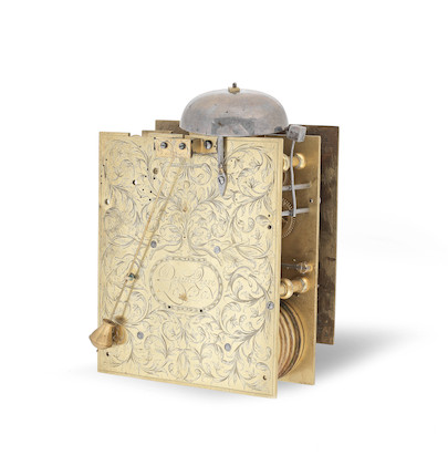 Bonhams : A walnut veneered table clock, 17th century and later The ...