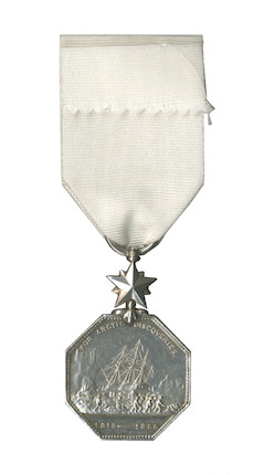 Bonhams : ARCTIC MEDAL 1815-1855 Silver medal awarded by Queen Victoria ...