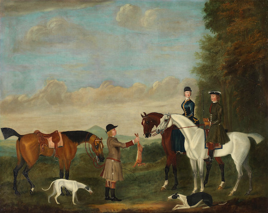 Bonhams : Circle of James Seymour (London 1702-1752) A coursing scene