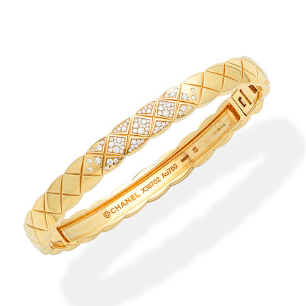 Bonhams : A diamond 'Coco Crush' bangle, by Chanel