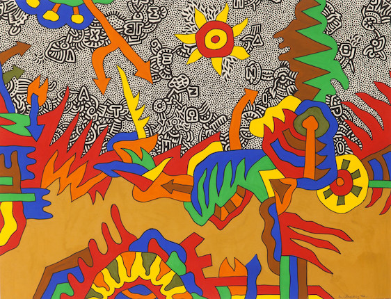 Bonhams : Alexis Akrithakis (Greek, 1939-1994) L' Alphabet Grec 50 x 65 ...