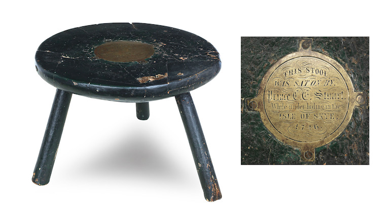 Bonhams : Of Jacobite interest 'The Prince Charles Edward Stuart Stool ...
