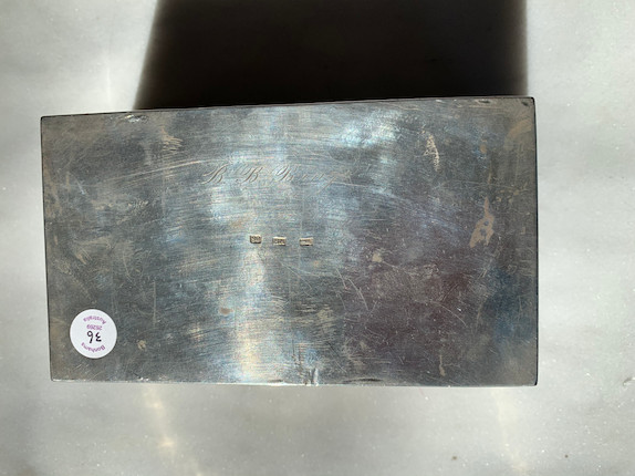 Bonhams : An export silver 'dragon gate' box by Wang Hing, Hong Kong ...